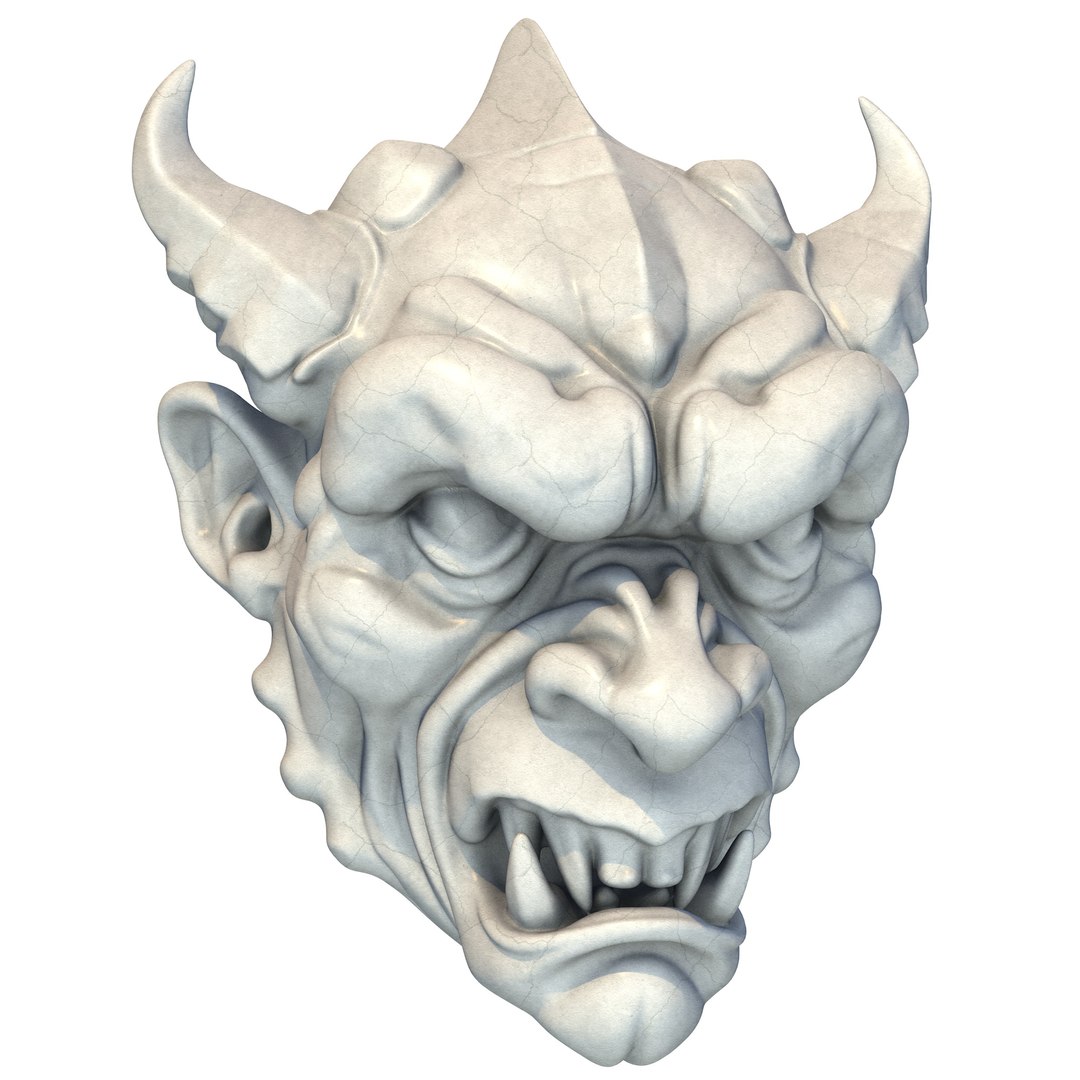 3D Gargoyle Head 12 Model - TurboSquid 2423235