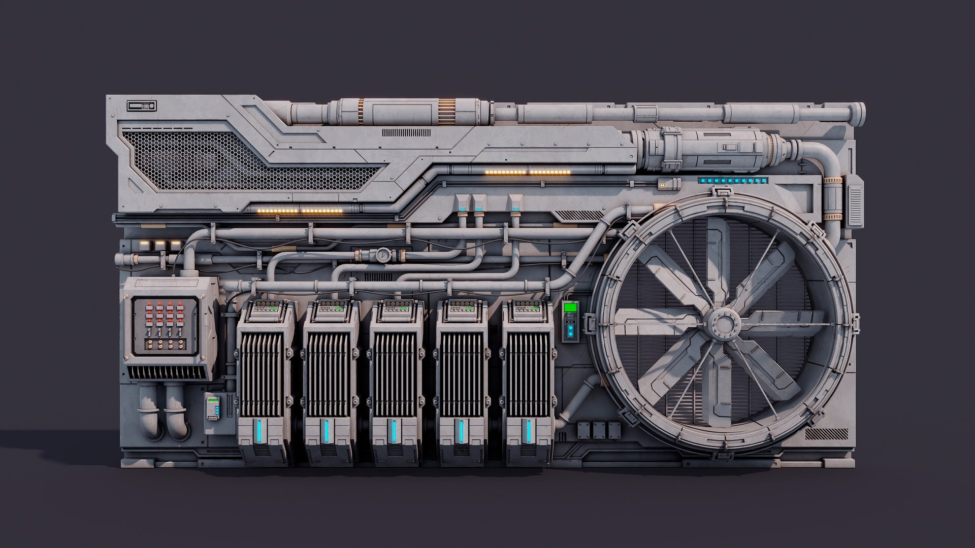 Sci-Fi Architecture Panels Kit Vol 04 3D Model - TurboSquid 2038609