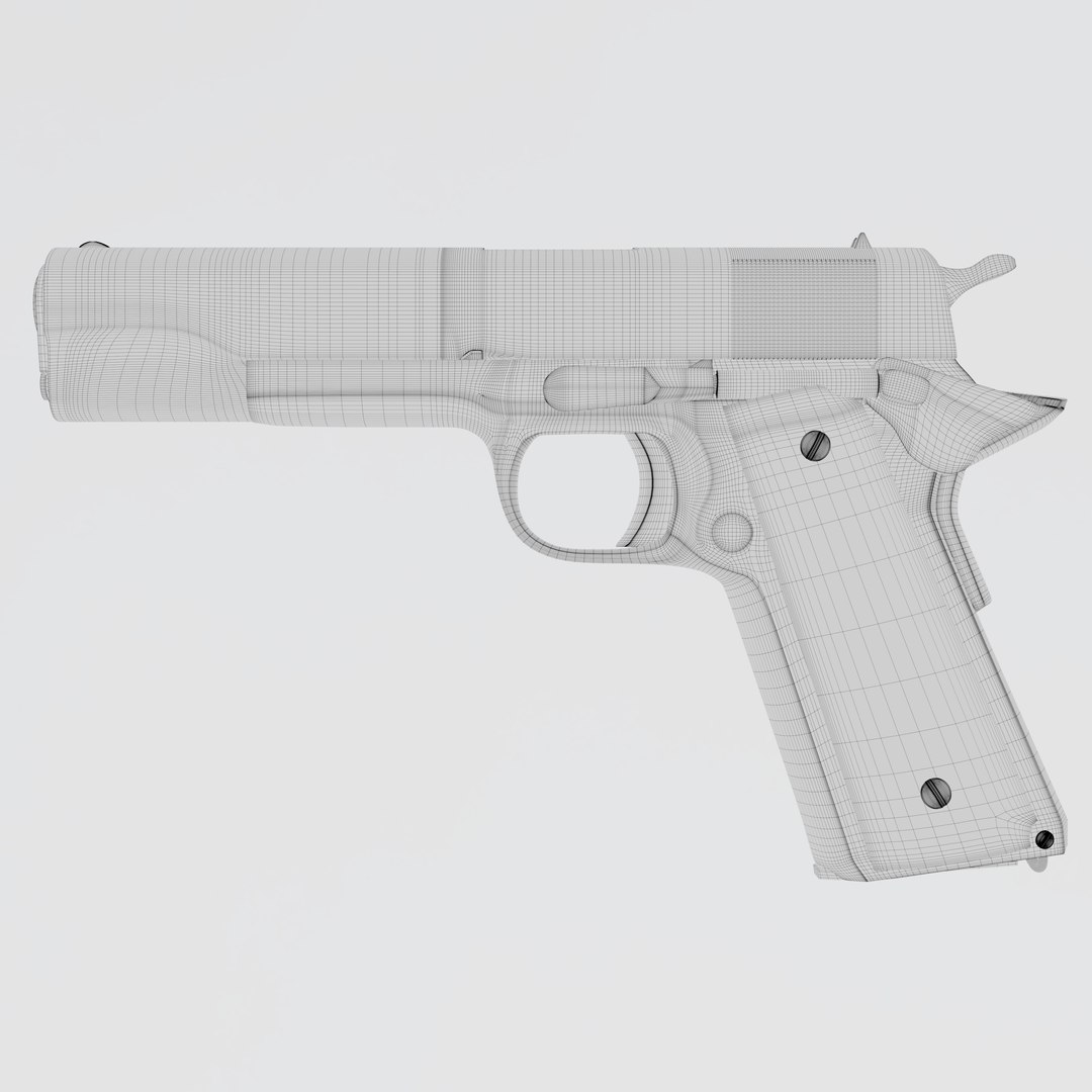 3D M1911 Pistol - Rigged Model - TurboSquid 2016473