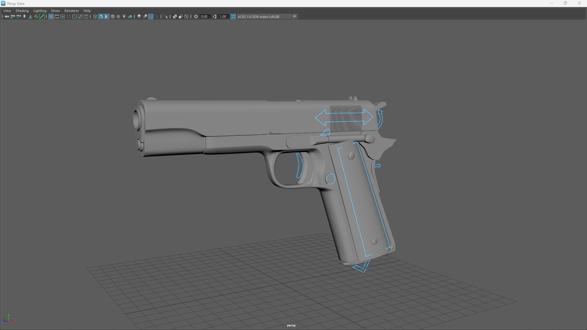3D M1911 Pistol - Rigged Model - TurboSquid 2016473