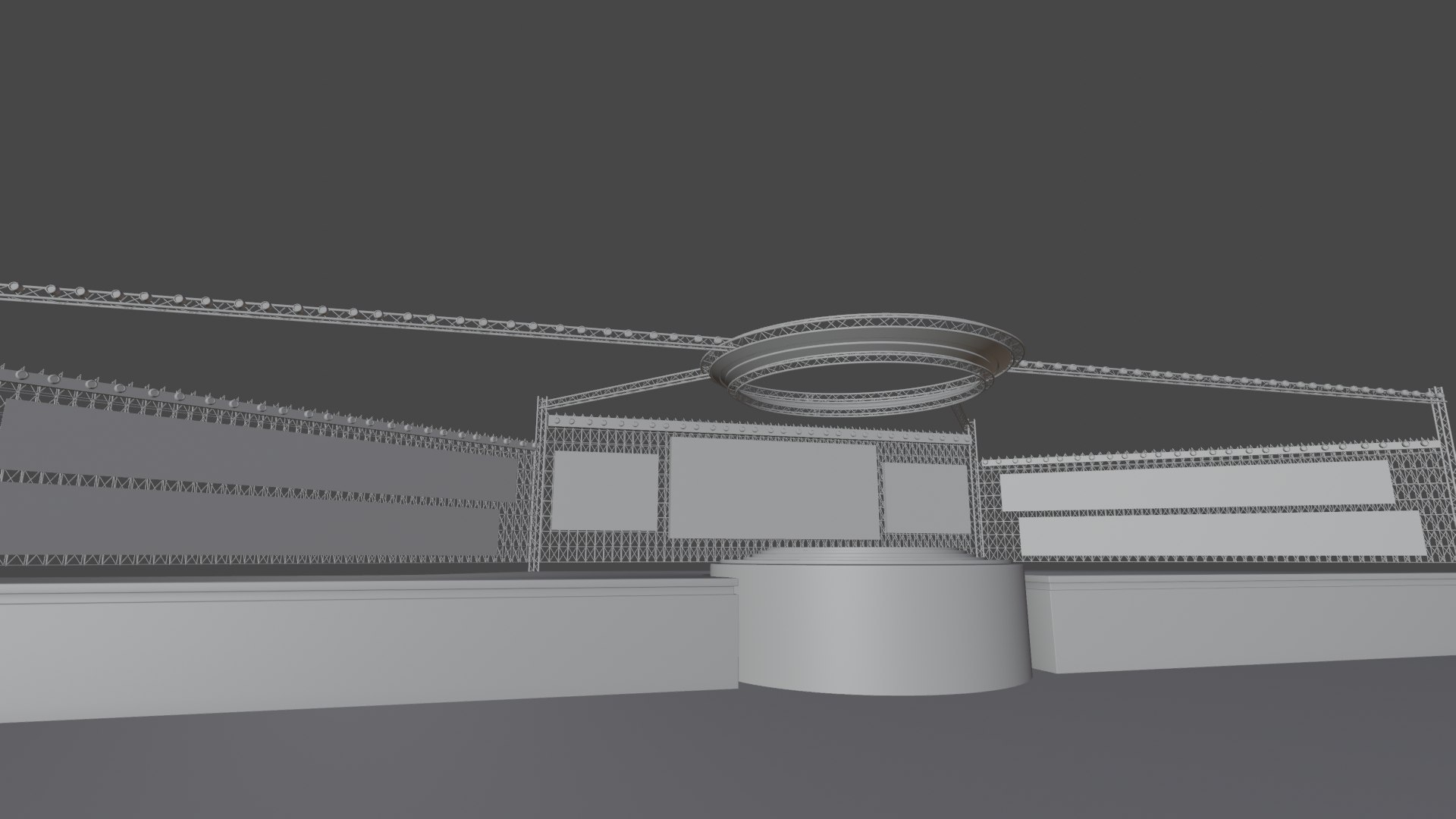 3D Entertainment Concert Event Stage 3D with Colorful Light model ...