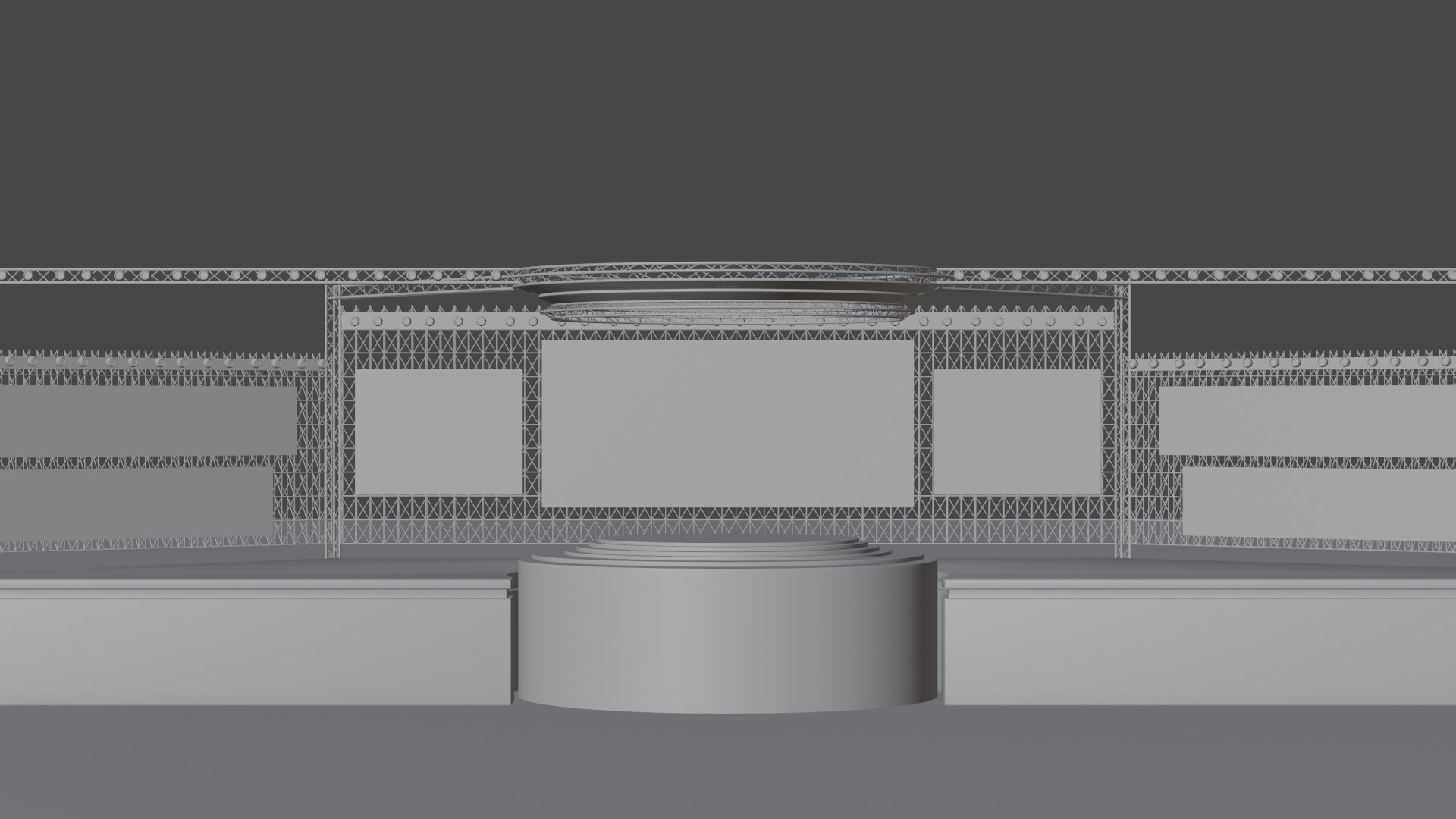 3D Entertainment Concert Event Stage 3D with Colorful Light model ...