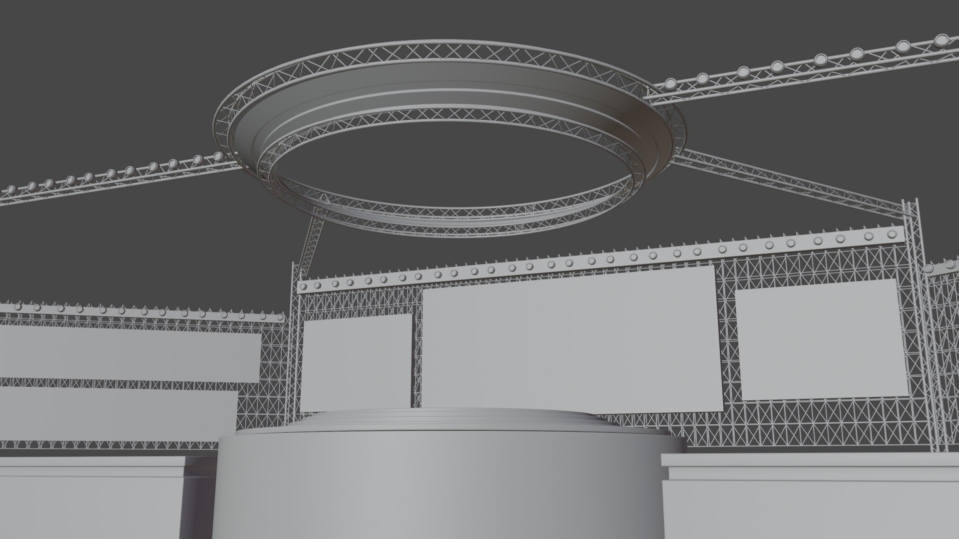 3D Entertainment Concert Event Stage 3D with Colorful Light model ...