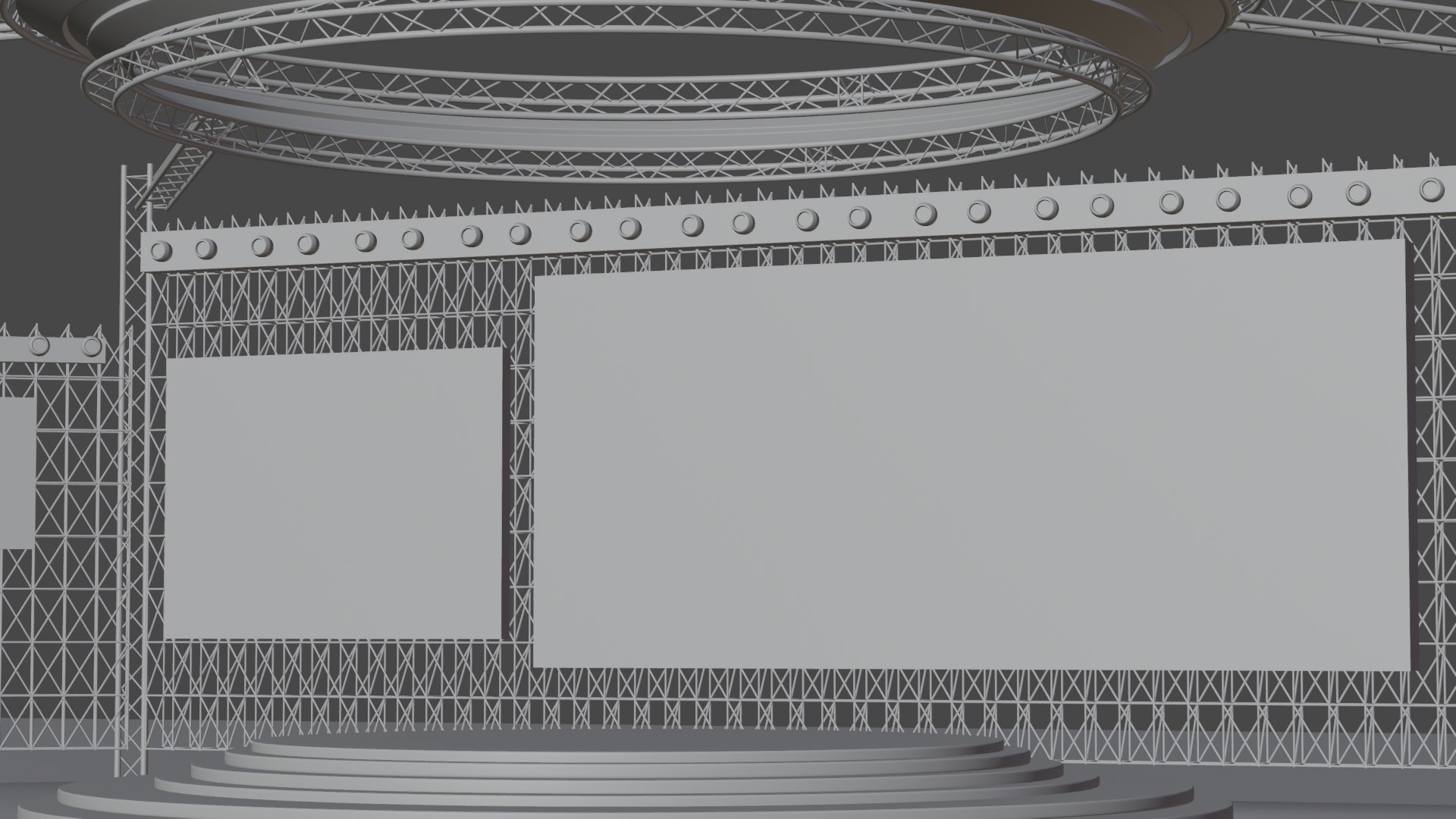 3D Entertainment Concert Event Stage 3D with Colorful Light model ...