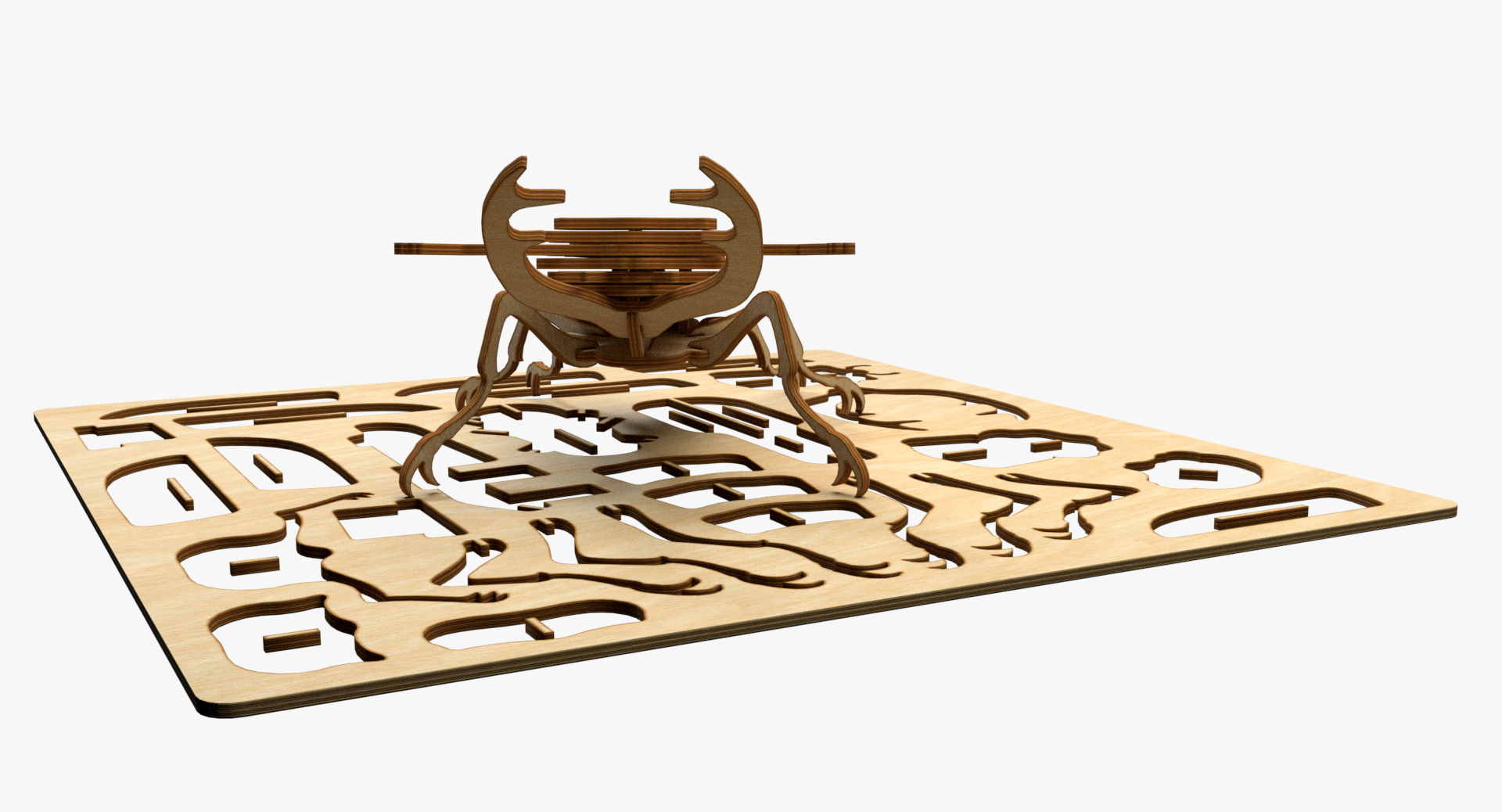Beetle laser cut animation 3D - TurboSquid 1396782