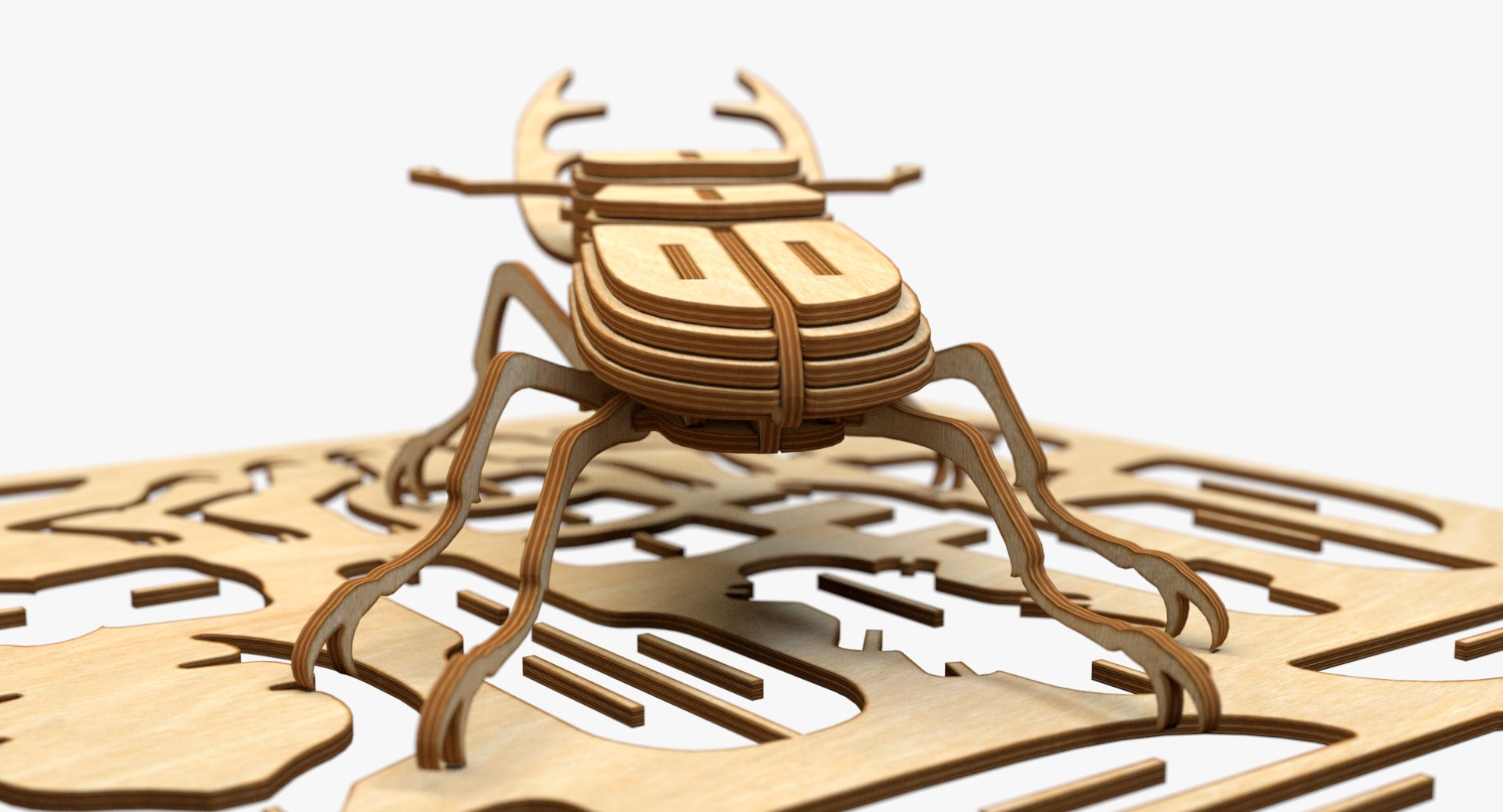 Beetle Laser Cut Animation 3D - TurboSquid 1396782
