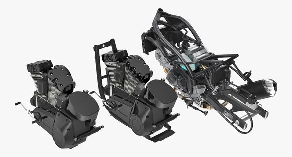Motorcycle engines 3D model - TurboSquid 1197623