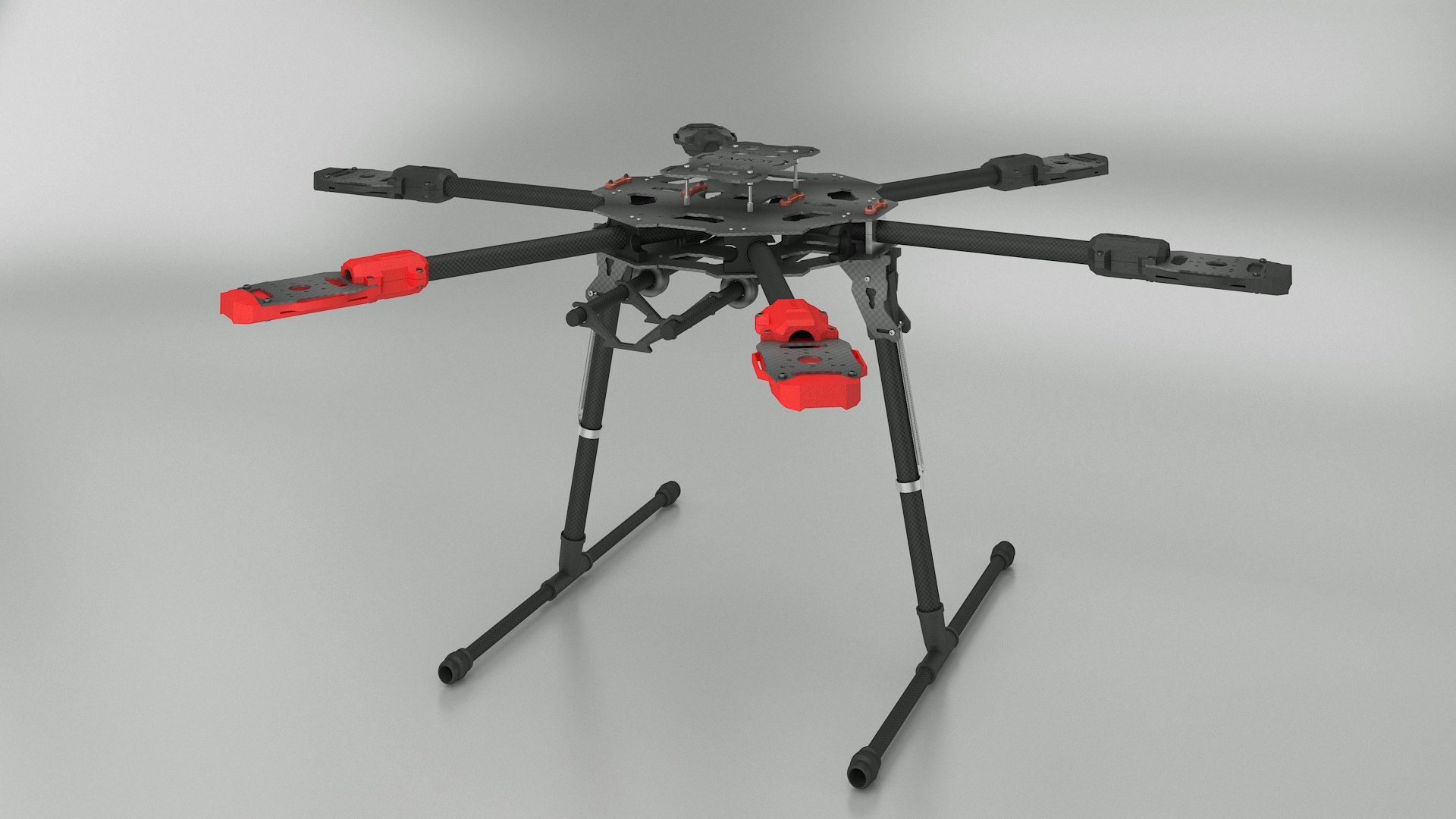 3D Frame Hexacopter - TurboSquid 1188835