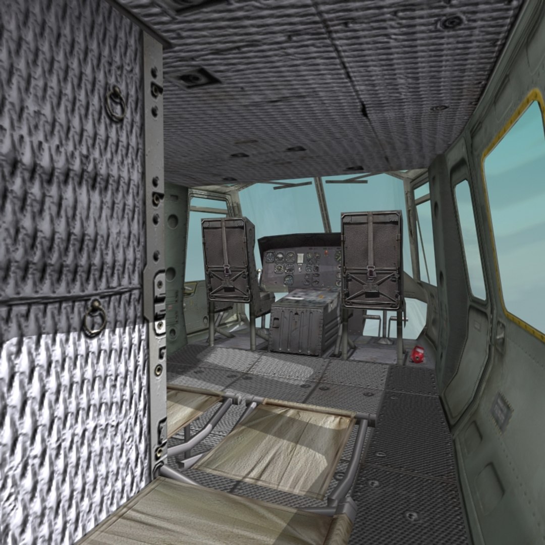 3d Helicopter Cockpit Model