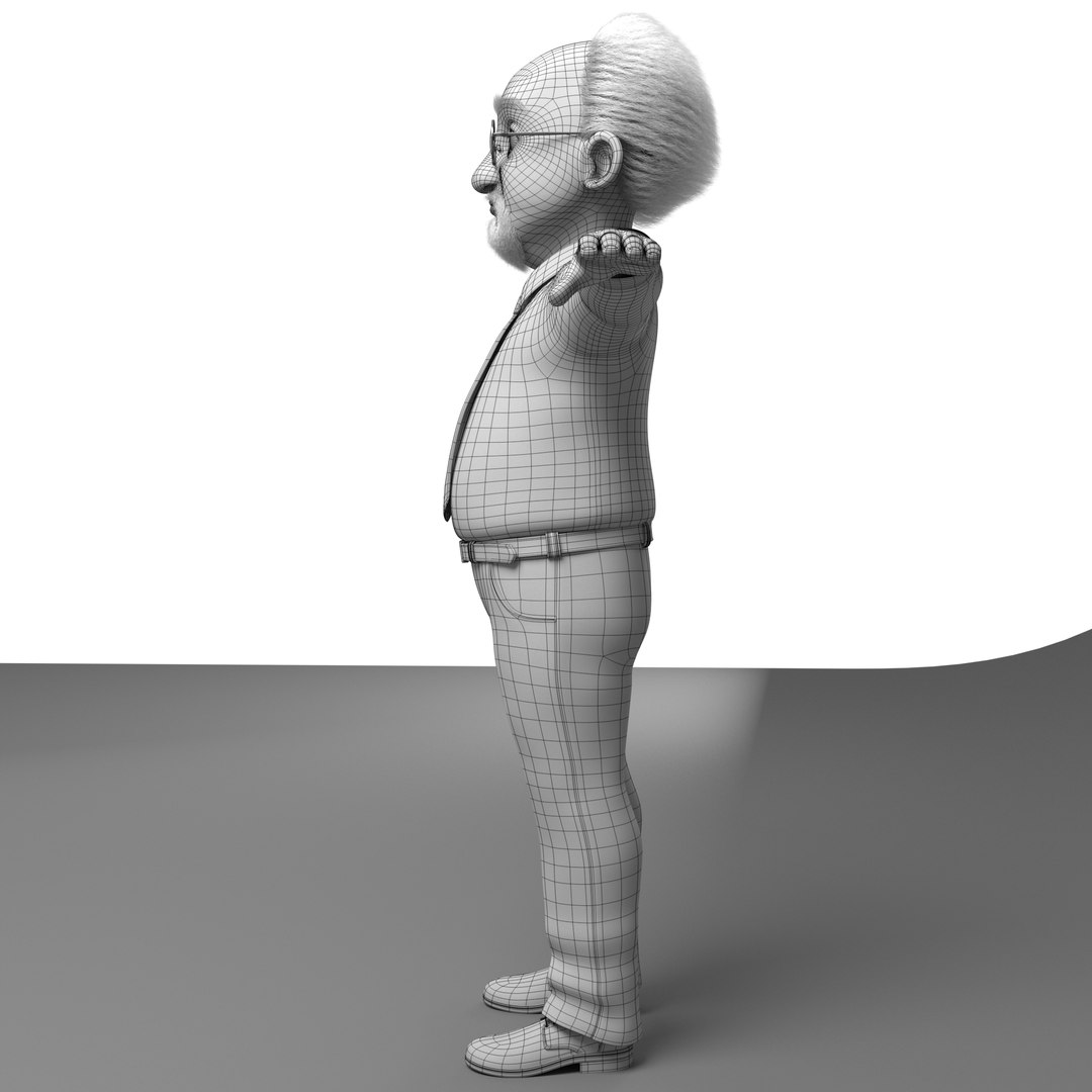 3D Model Robert Cartoon Man Rig - TurboSquid 2205329