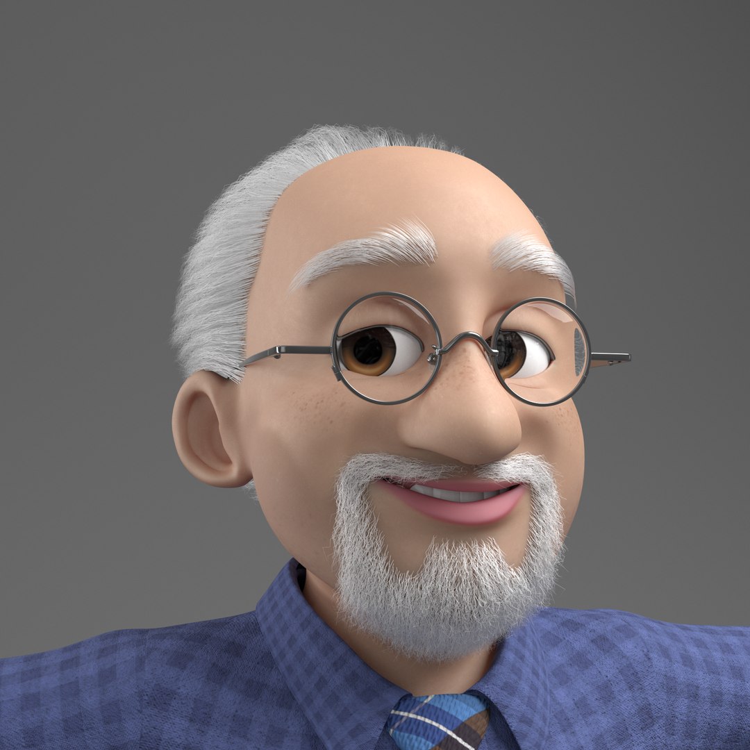 3D Model Robert Cartoon Man Rig - TurboSquid 2205329