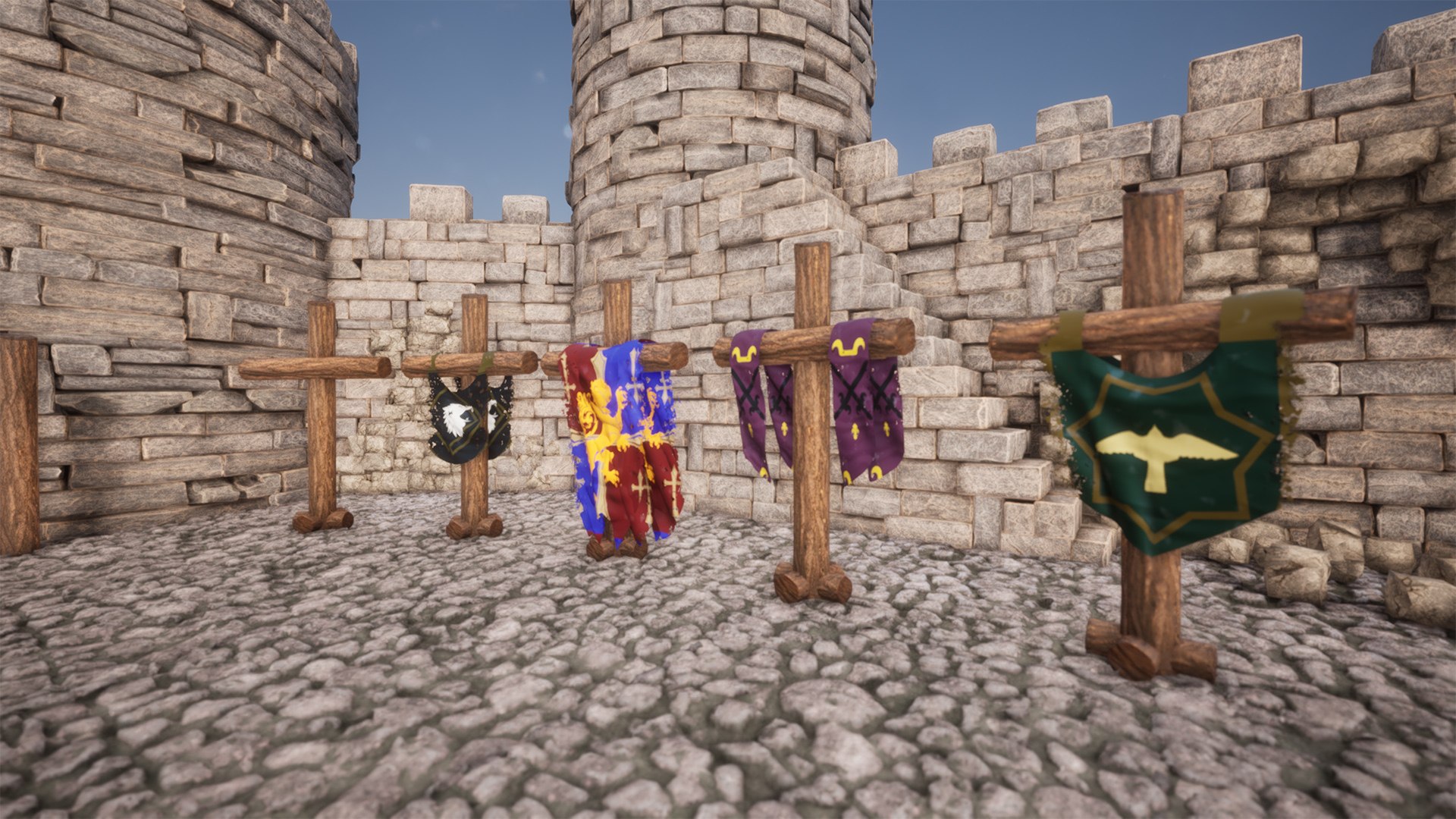 3D Medieval Banners 65 Assets - TurboSquid 2108060