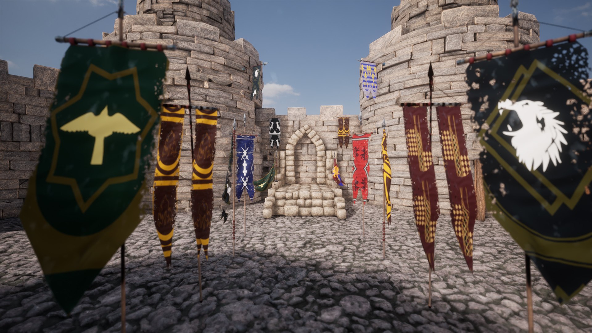 3D Medieval Banners 65 Assets - TurboSquid 2108060