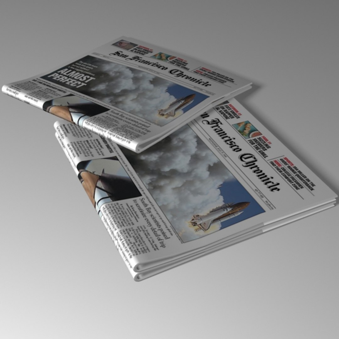 3d model newspaper