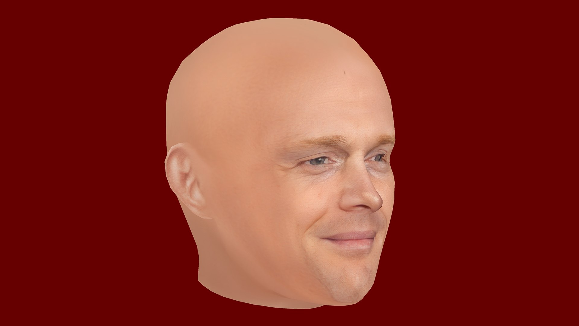 3D Bill Burr Head - Low Poly Head For Game Low-poly Model - TurboSquid ...