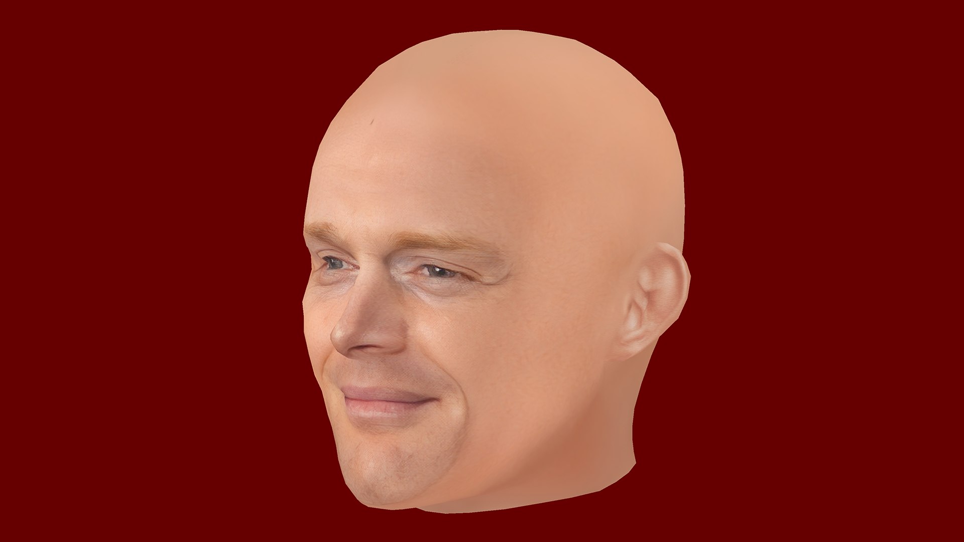 3D Bill Burr Head - Low Poly Head For Game Low-poly Model - TurboSquid ...