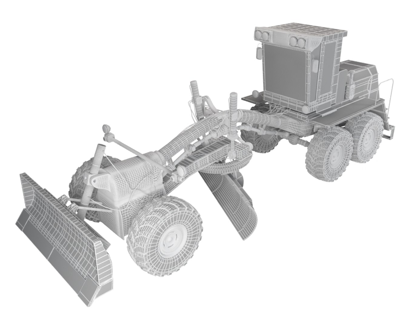 Grader Tractor 3D Model - TurboSquid 1570884