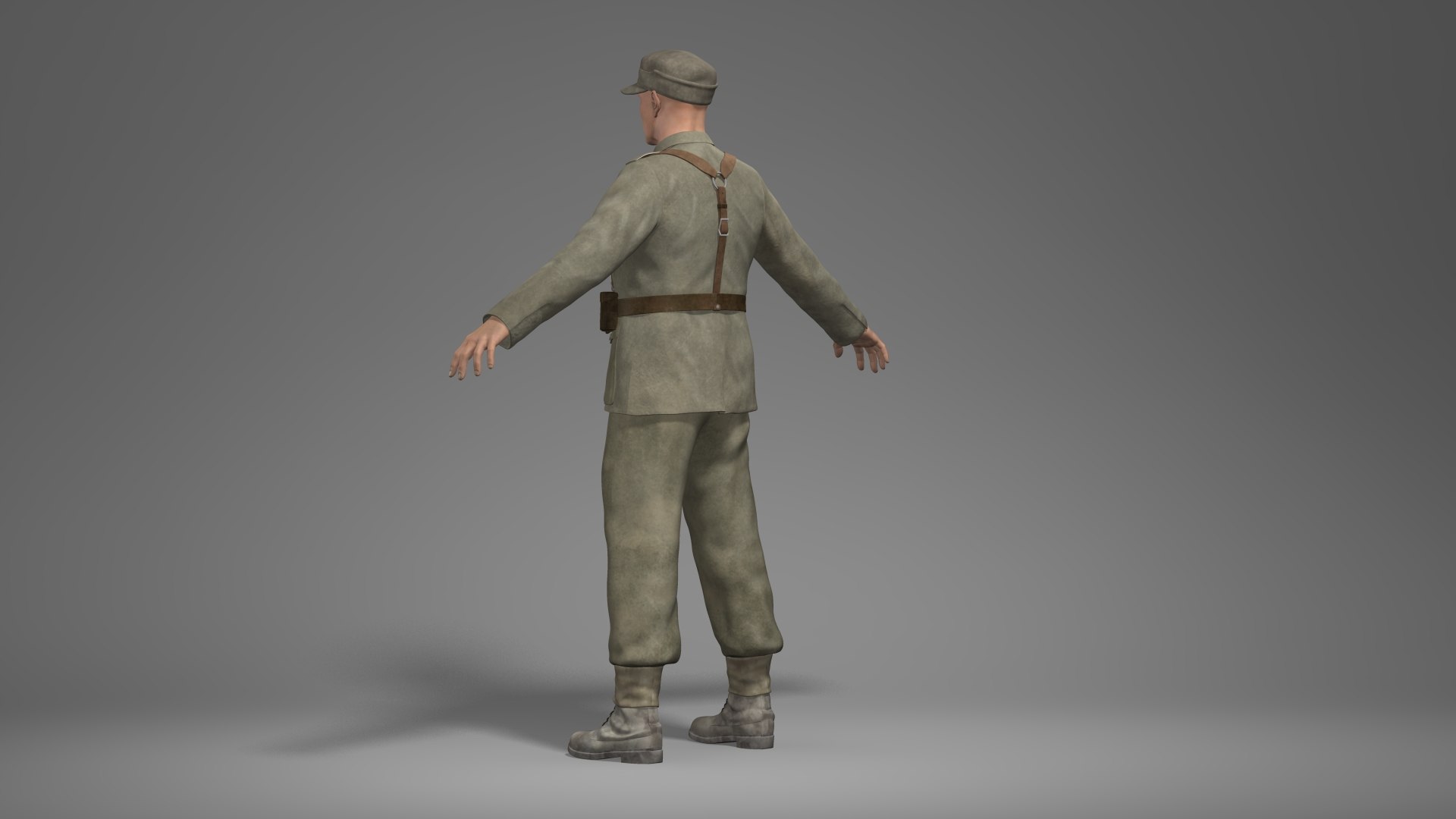 3d Wwii German Soldier