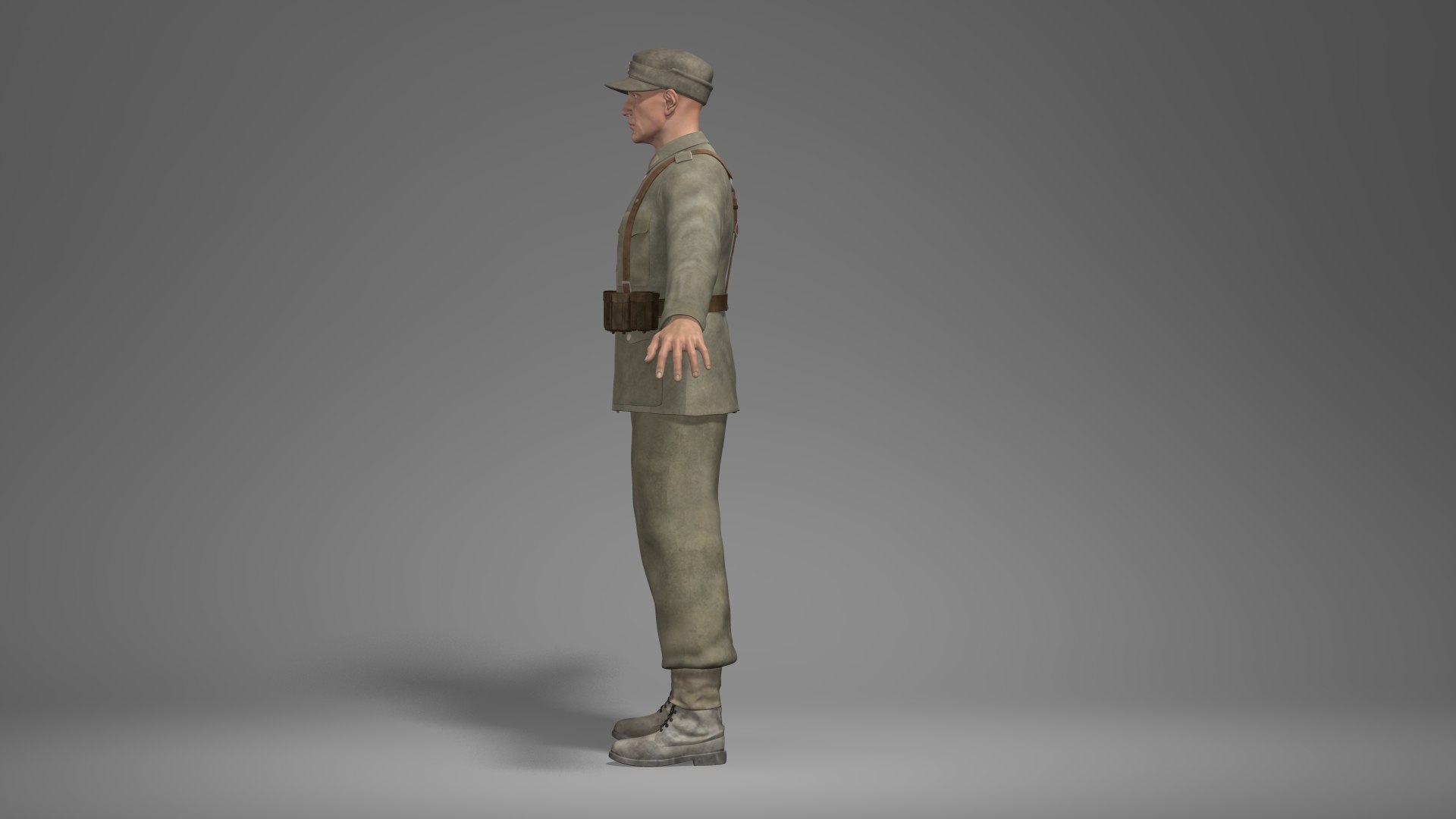 3d Wwii German Soldier