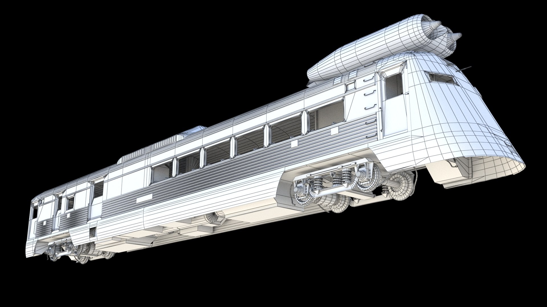 M-497 Black Beetle Jet Train 3D Model - TurboSquid 2211662