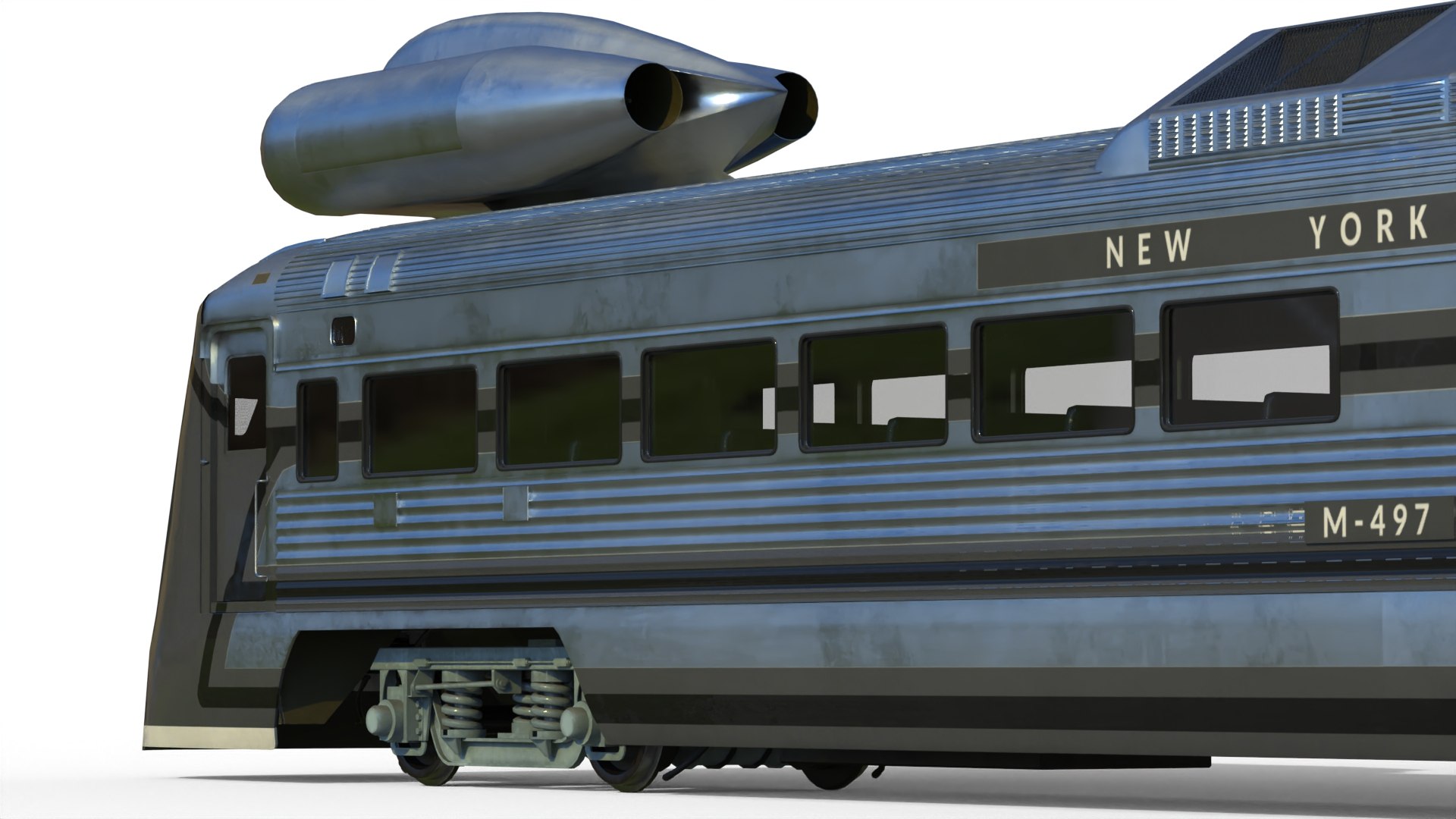 M-497 Black Beetle Jet Train 3D Model - TurboSquid 2211662
