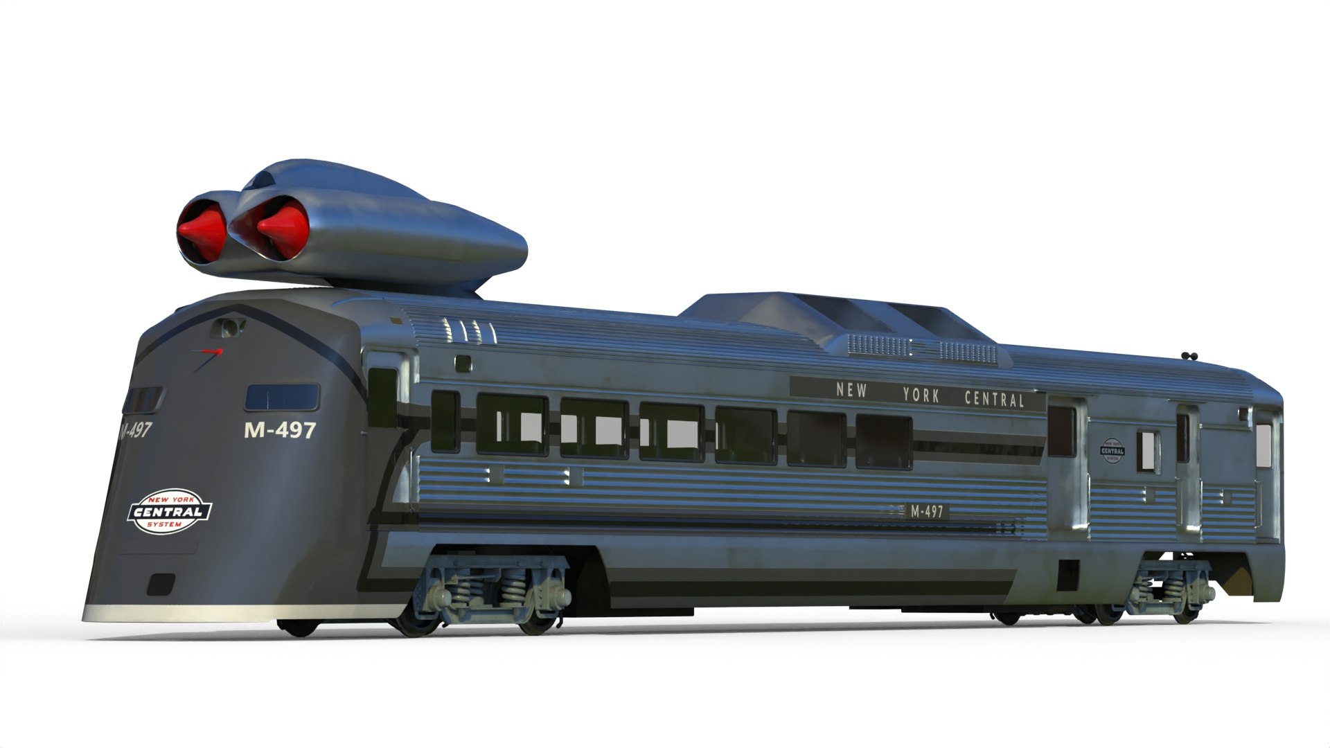 M-497 Black Beetle Jet Train 3D Model - TurboSquid 2211662