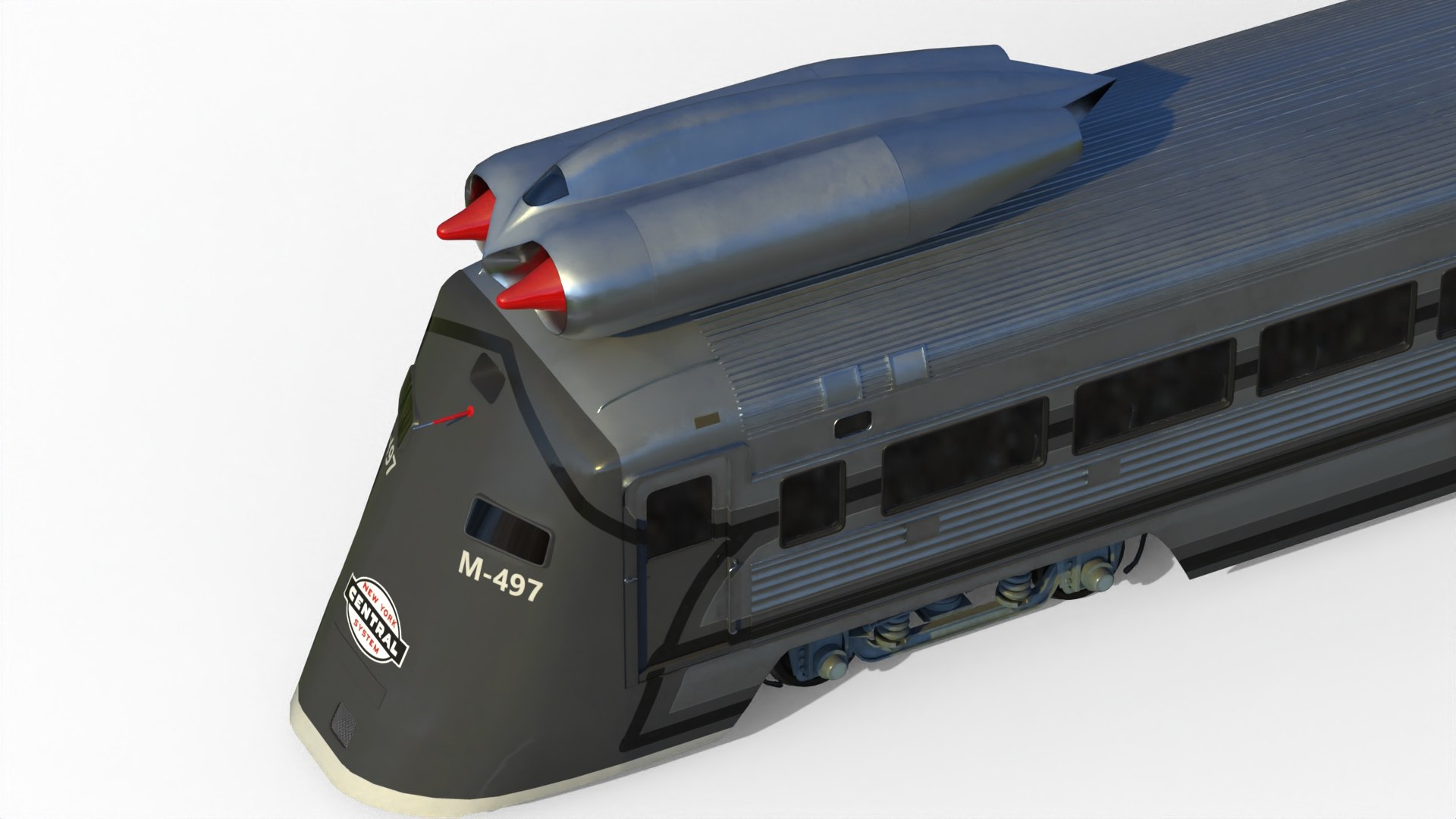 M-497 Black Beetle Jet Train 3D Model - TurboSquid 2211662