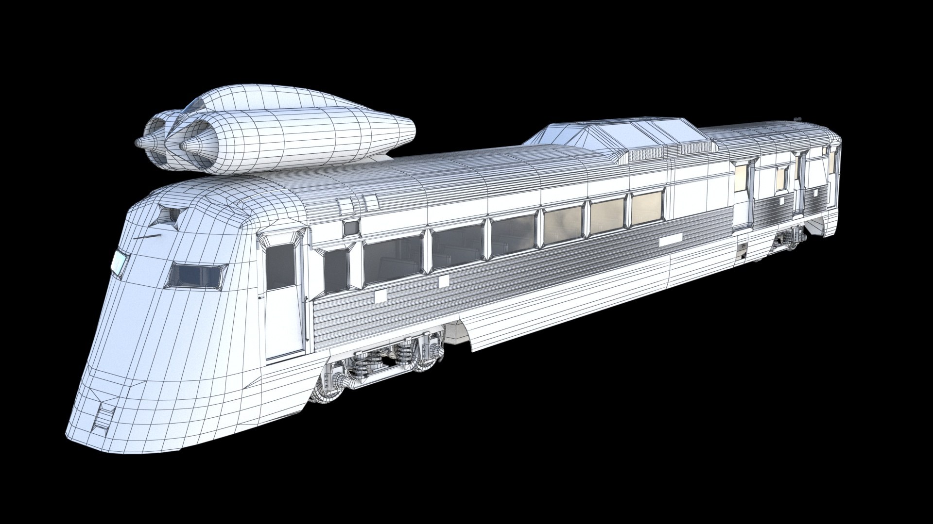 M-497 Black Beetle Jet Train 3D Model - TurboSquid 2211662