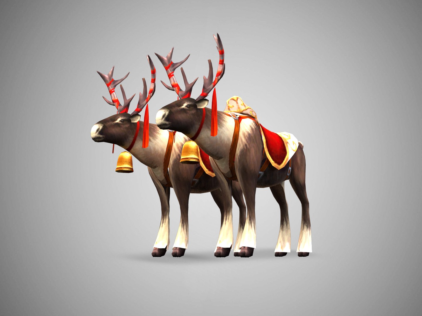 3D Reindeer Christmas Model - TurboSquid 1352399