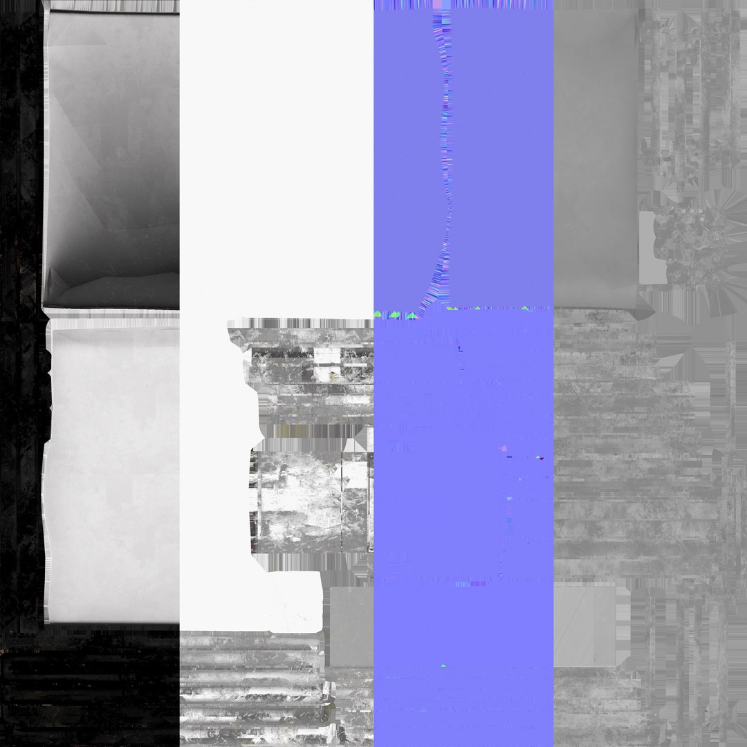 Sidewalk Billboard 10 Damaged model - TurboSquid 1896835