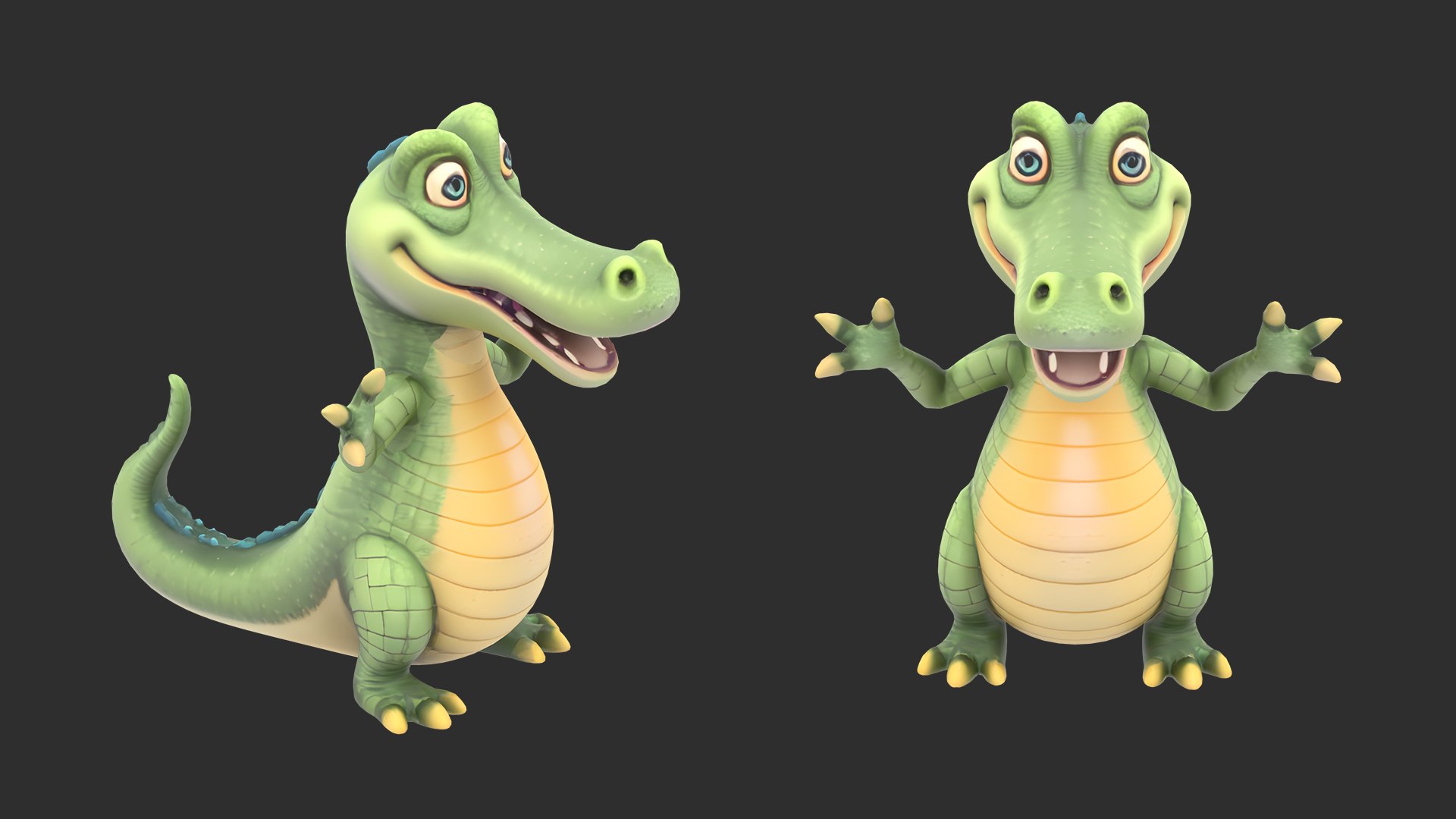 Stylized Animals Pack Rigged Game Animation Ready Low-poly 3D Model 3D ...