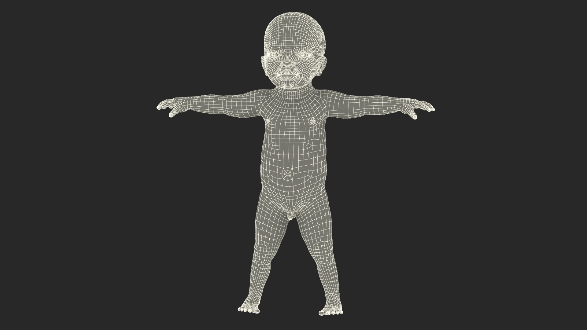 3D Model Baby Boy At 8 Month Rigged For Maya - TurboSquid 2121921