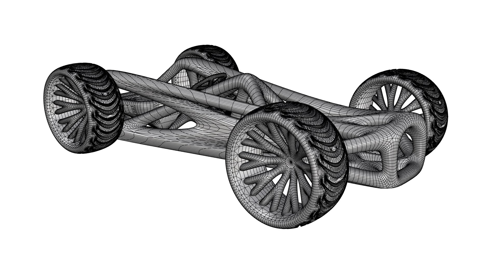 Futuristic Skeleton Racing Car 3D - TurboSquid 2397977