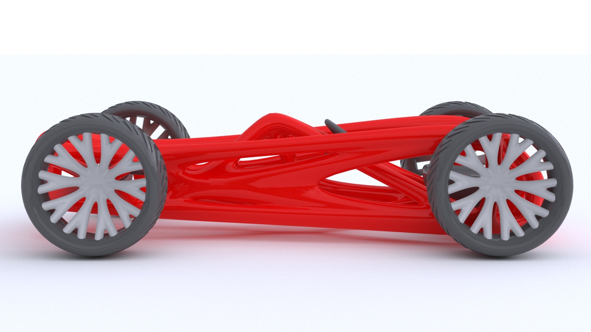 Futuristic Skeleton Racing Car 3D - TurboSquid 2397977