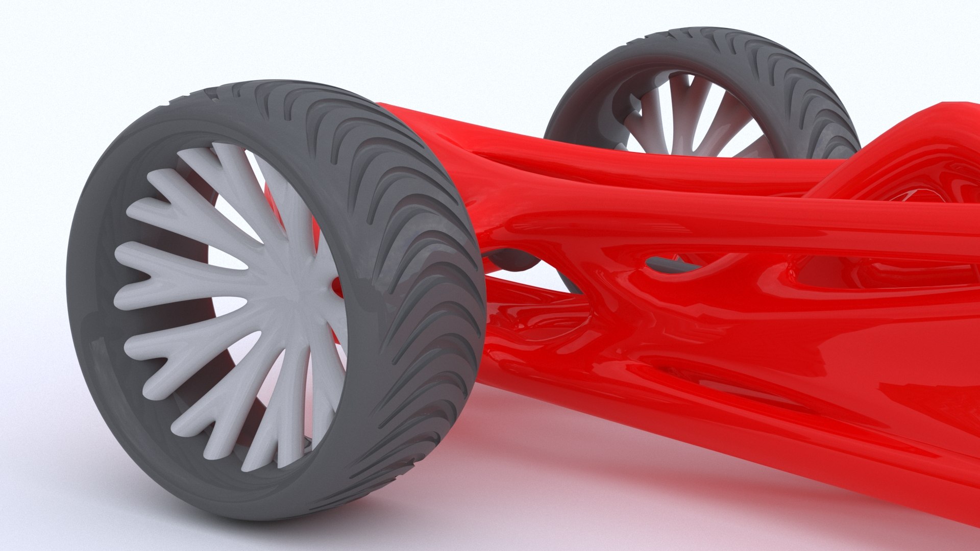 Futuristic Skeleton Racing Car 3D - TurboSquid 2397977