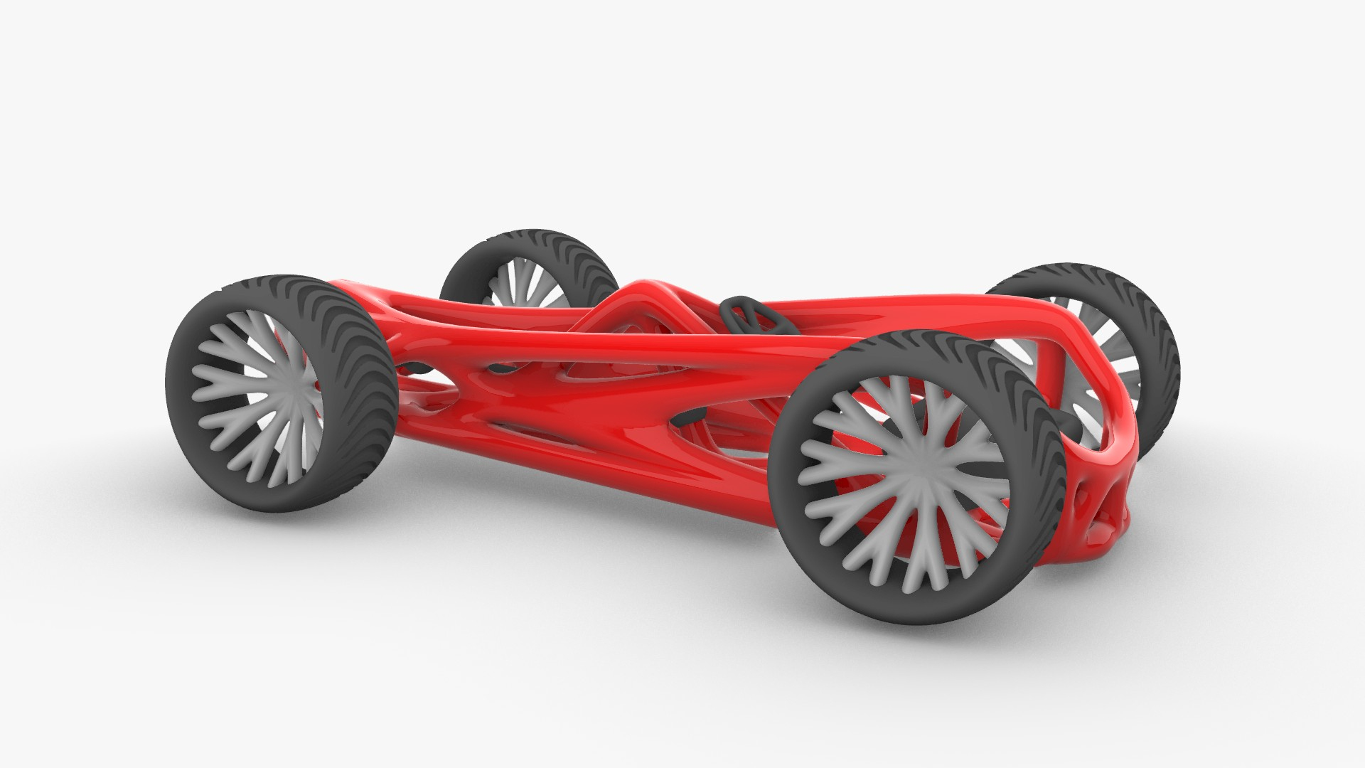 Futuristic Skeleton Racing Car 3D - TurboSquid 2397977