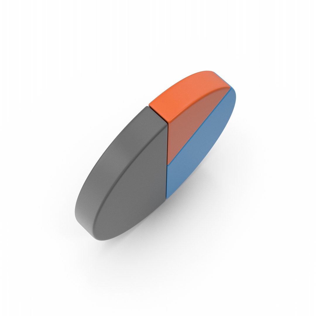 3D Coloured Circle Graphs Model - TurboSquid 2069830