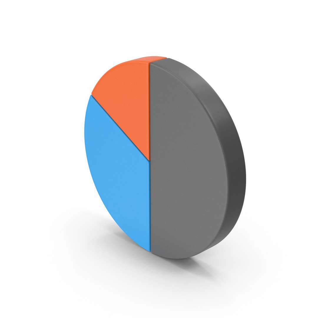 3D Coloured Circle Graphs Model - TurboSquid 2069830