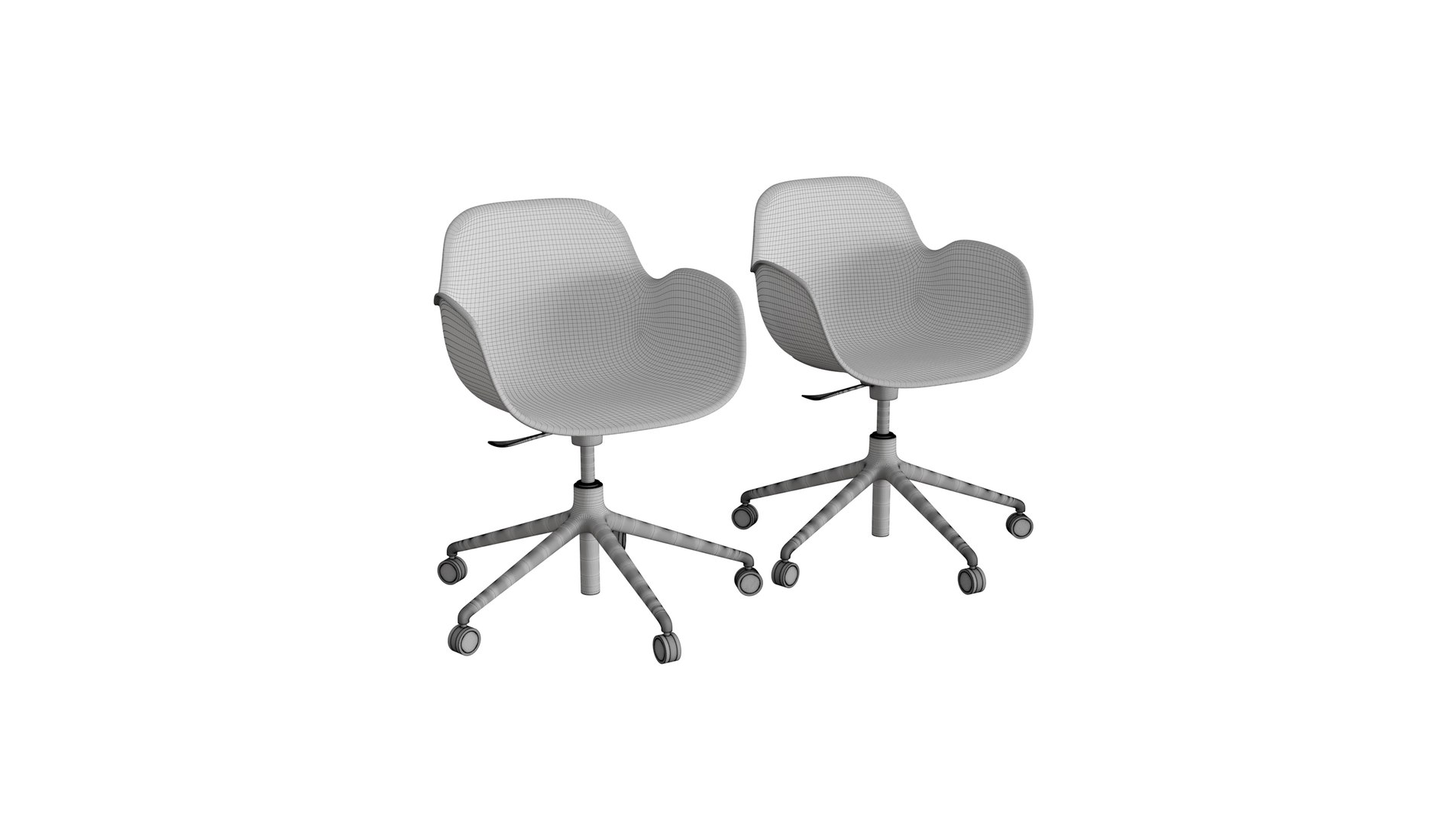 Form Swivel Arm Chair 3D Model - TurboSquid 1943768