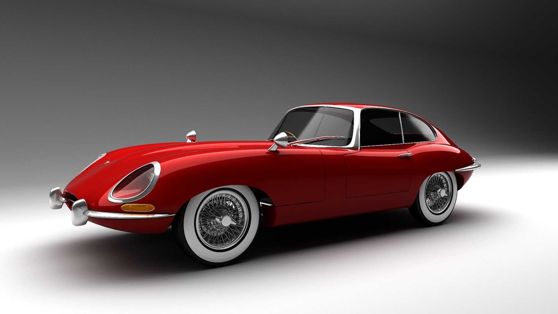 Jag E Type 3d Model