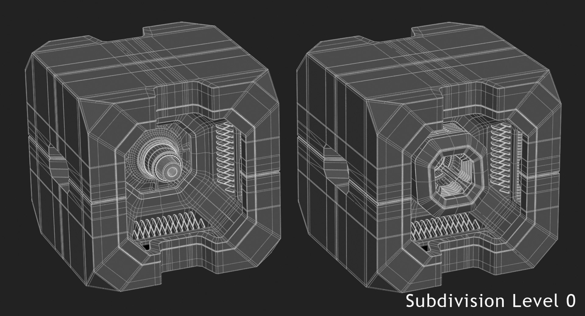 3d Sci Fi Box Model