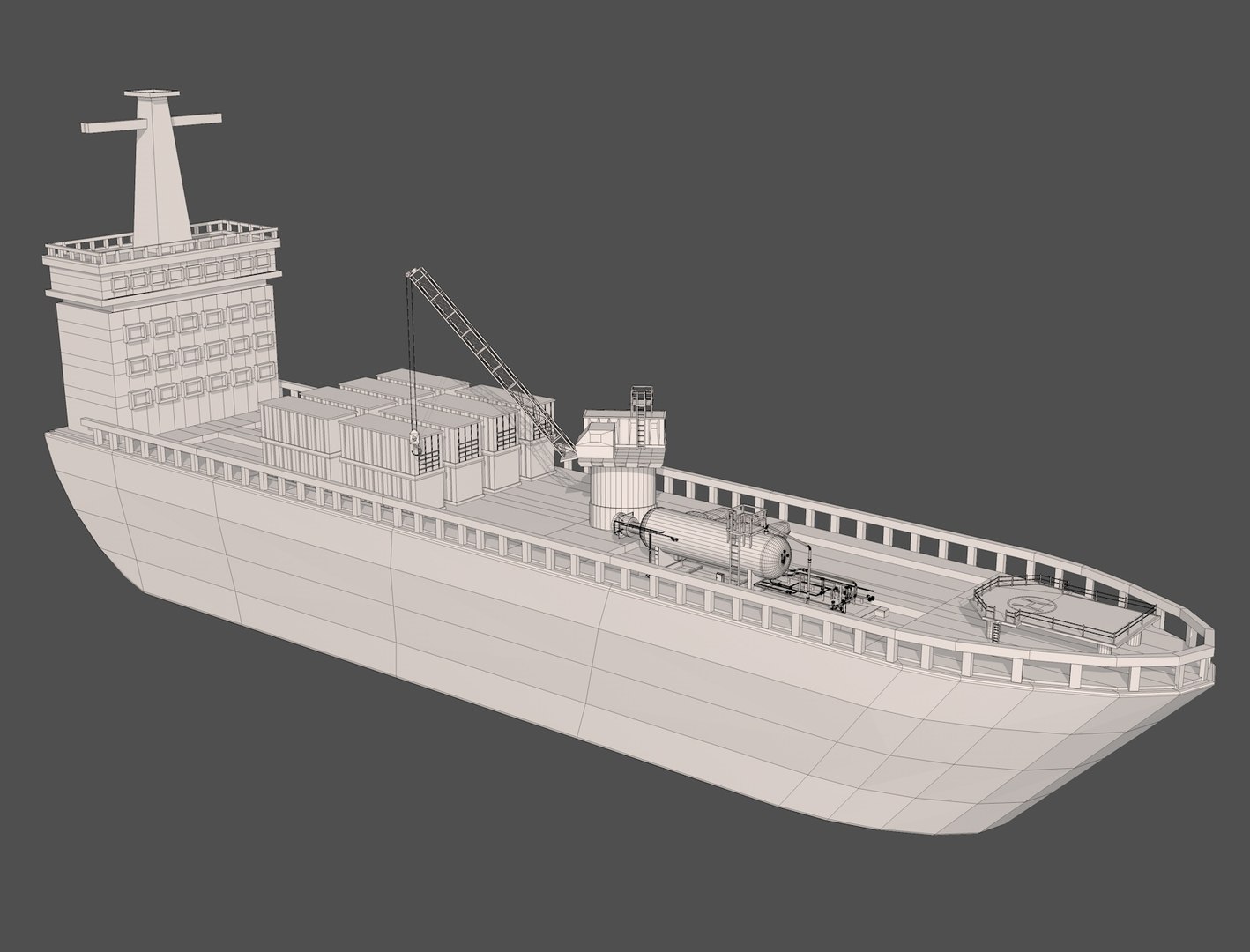 3D Model Tanker Ship - TurboSquid 1205234