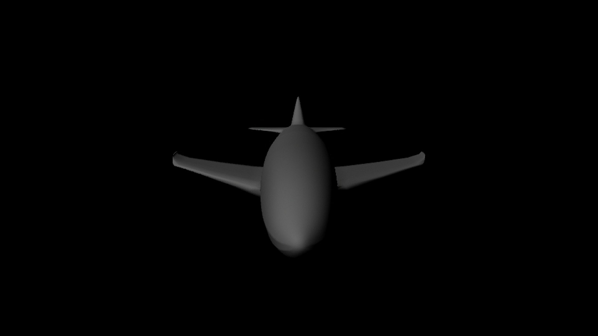 free simple plane 3d model