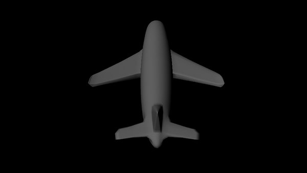 free simple plane 3d model