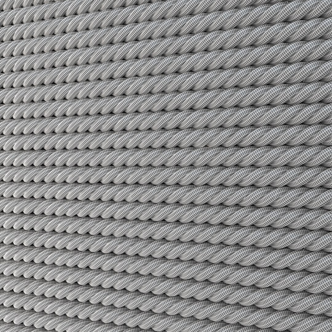Rope Decorative Wall 3d Model