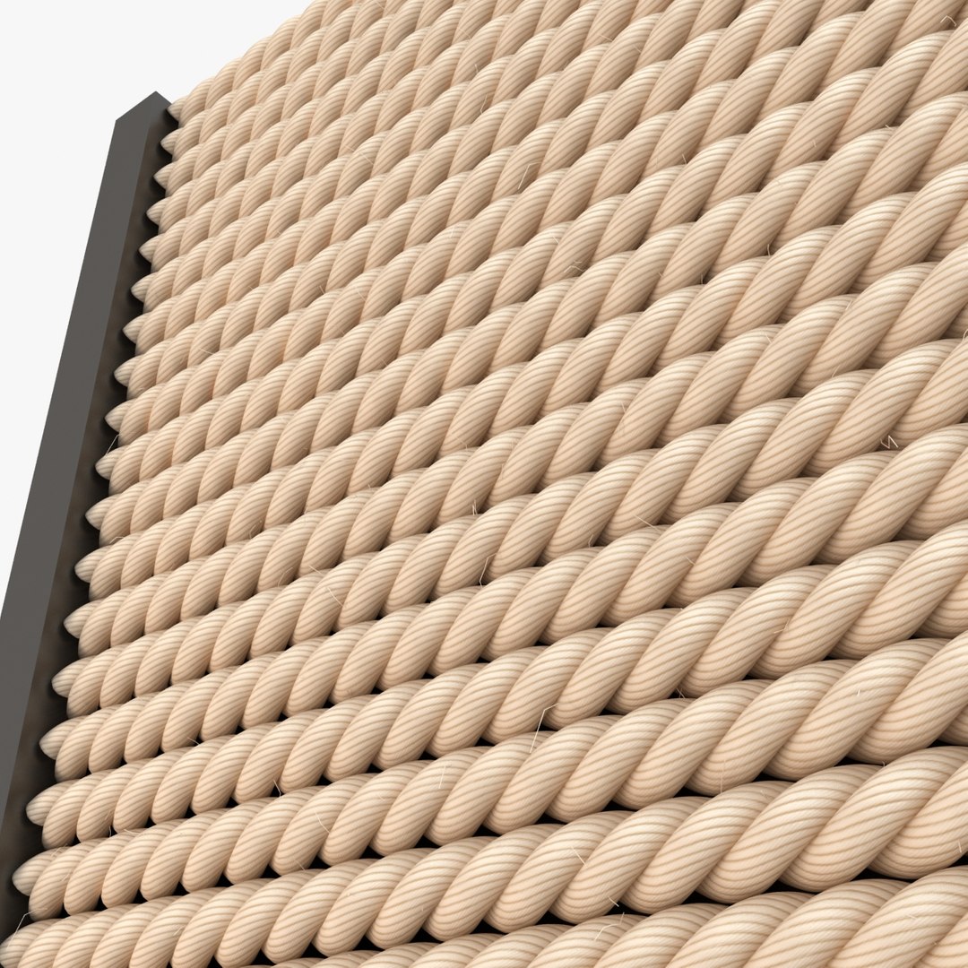 Rope Decorative Wall 3d Model