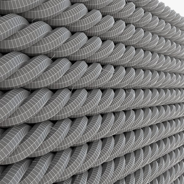 rope decorative wall 3d model
