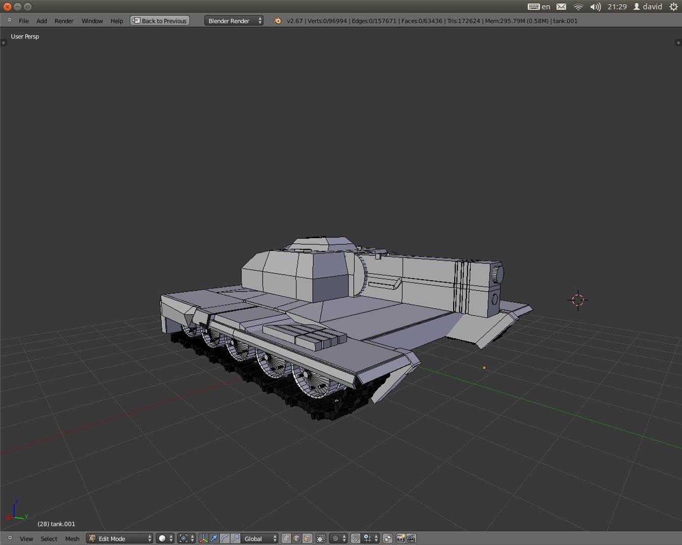 Free Tank 3d Model