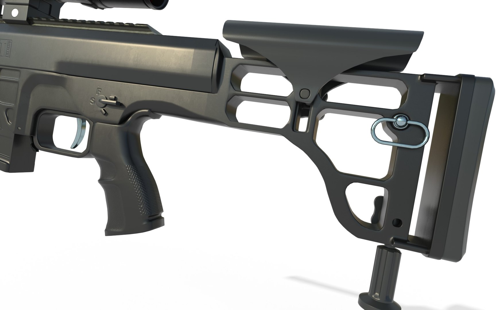 Barrett 98b Scope Model - TurboSquid 1355931