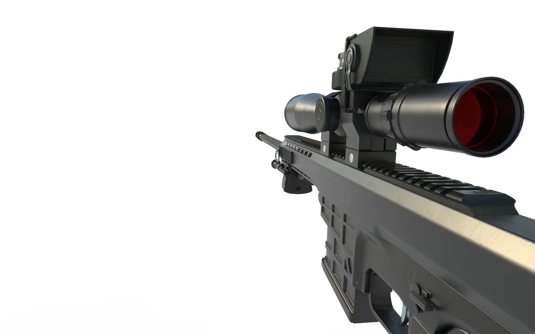 Barrett 98b Scope Model - TurboSquid 1355931
